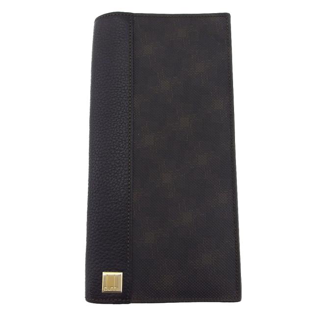 【BIGお買い物ラリー★30%OFFセール中】ダンヒル Dunhill 長財布 Dエイト ブラック レディース 中古