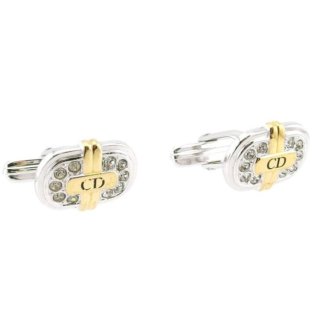 【BIGお買い物ラリー★30%OFFセール中】クリスチャンディオール Christian Dior カフス シルバー×ゴールド レディース 中古