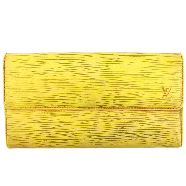 【BIGお買い物ラリー★30%OFFセール中】ルイ・ヴィトン LOUIS VUITTON 長財布エピ ポシェット ポルト モネ クレディ タッシリイエロー レディース 中古