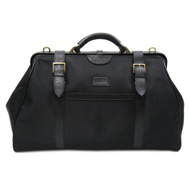 【BIGお買い物ラリー★30%OFFセール中】ケンゾー KENZO ボストンバッグロゴ ブラック ゴールド レディース 中古