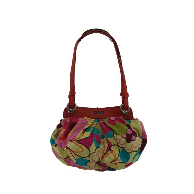 【X'masセール★30%OFF】ドルチェアンドガッバーナ DOLCE&GABBANA ショルダーバッグフラワー 花柄 ドルガバ マルチカラー イエロー ピンク オレンジ系 レディース 中古 ドルチェアンドガッバーナ DOLCE&GABBANA ショルダーバッグフラワー 花