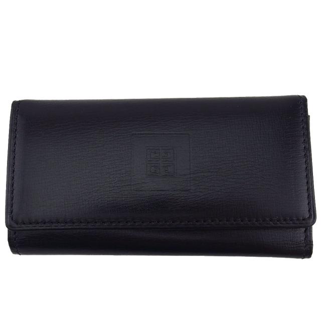 【BIGお買い物ラリー★30%OFFセール中】ジバンシィ GIVENCHY キーケース ブラック×ゴールド レディース 中古