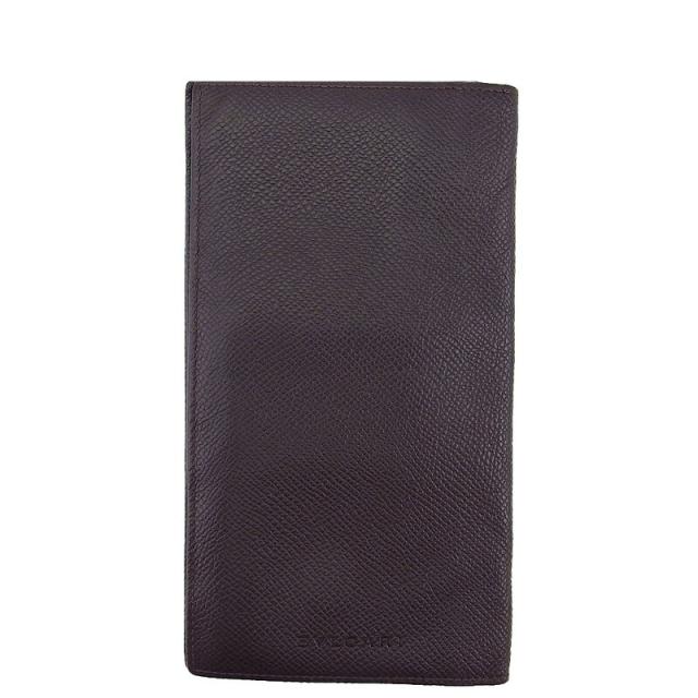 【X'masセール★30%OFF】ブルガリ BVLGARI 札入れクラシコ ロゴ ブラウン レディース 中古