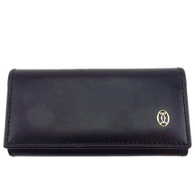 【BIGお買い物ラリー★30%OFFセール中】カルティエ CARTIER キーケースパシャ ブラック レディース 中古