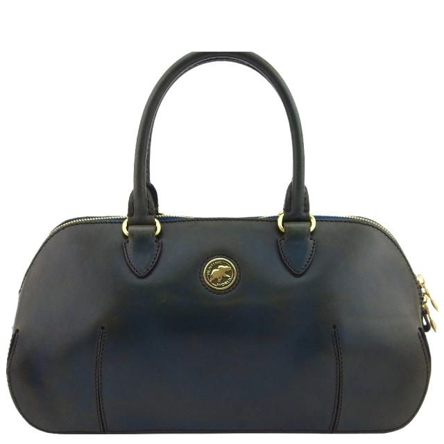 【X'masセール★30%OFF】ハンティングワールド HUNTING WORLD ハンドバッグ グリーン×ゴールド レディース 中古