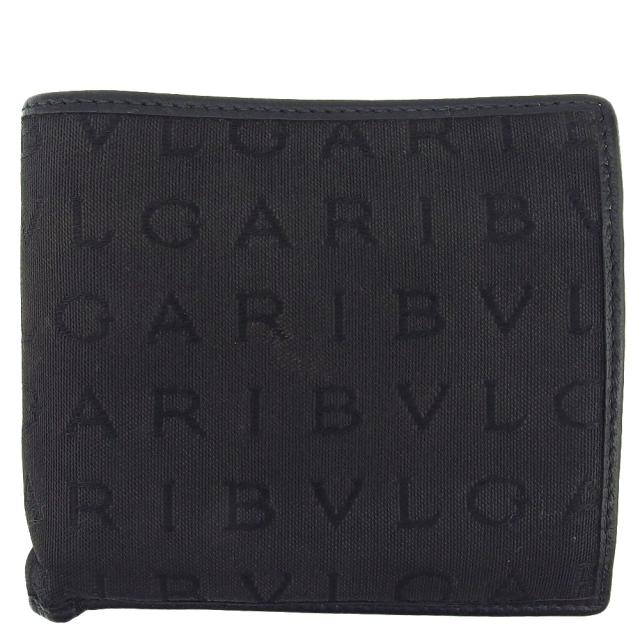 【X'masセール★30%OFF】ブルガリ BVLGARI 二つ折り財布ロゴマニア レディース 中古