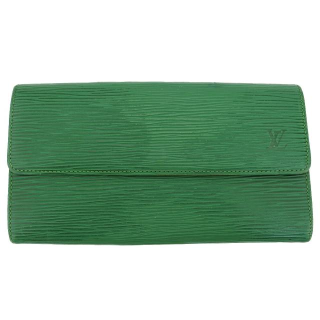 【BIGお買い物ラリー★30%OFFセール中】ルイ・ヴィトン LOUIS VUITTON 長財布エピ ポシェットポルトモネクレディ グリーン レディース 中古