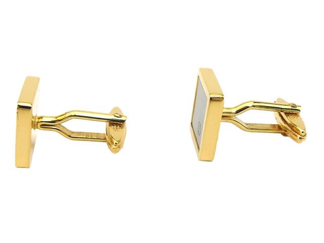 ダンヒル Dunhill カフスdマーク スウィヴル式 ゴールド シルバー