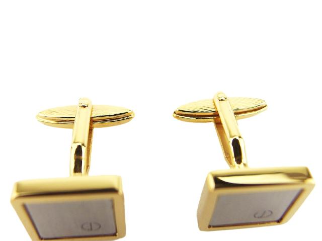 【BIGお買い物ラリー★30%OFFセール中】ダンヒル Dunhill カフスdマーク スウィヴル式 ゴールド シルバー レディース 中古 ダンヒル Dunhill カフスdマーク スウィヴル式 ゴールド シルバー