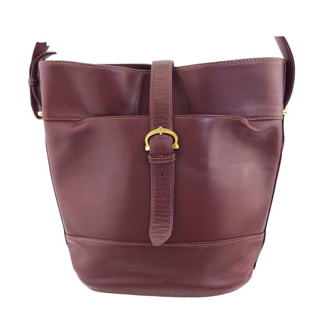 【BIGお買い物ラリー★30%OFFセール中】カルティエ CARTIER ショルダーバッグ ボルドー レディース 中古