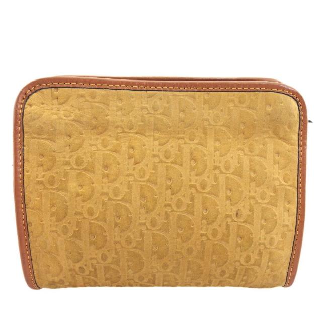 【BIGお買い物ラリー★30%OFFセール中】ディオール Dior クラッチバッグトロッター トロッター ベージュ×ライトブラウン レディース 中古