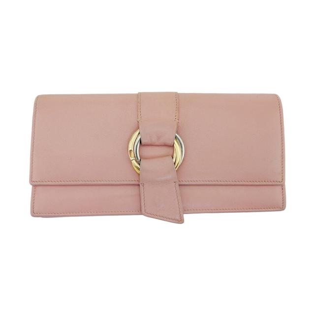 【BIGお買い物ラリー★30%OFFセール中】カルティエ CARTIER 長財布 トリニティ ペールピンク レディース 中古