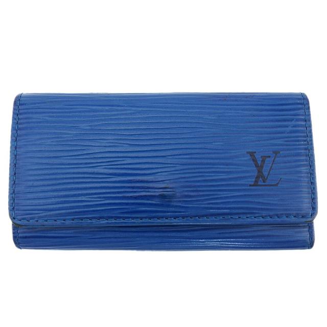 【BIGお買い物ラリー★30%OFFセール中】ルイ・ヴィトン LOUIS VUITTON キーケースエピ /ミュルティクレ4 トレドブルー（廃盤カラー） レディース 中古