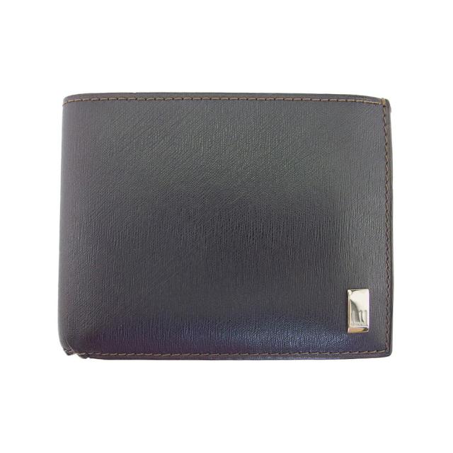【BIGお買い物ラリー★30%OFFセール中】ダンヒル Dunhill 二つ折り財布 サイドカー ダークブラウン レディース 中古