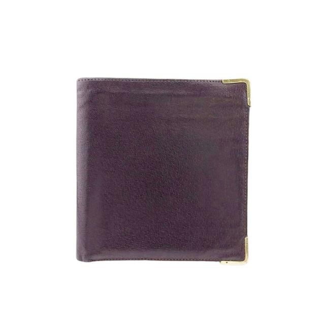 【BIGお買い物ラリー★30%OFFセール中】グッチ GUCCI 札入れ角プレート オールドグッチ ブラウン ゴールド レディース 中古