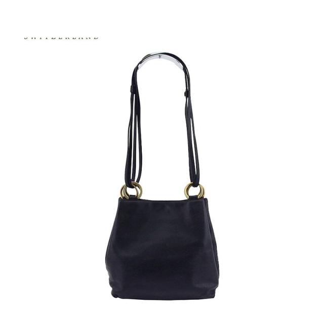 【BIGお買い物ラリー★30%OFFセール中】バリー BALLY ショルダーバッグゴールドリング ブラック ゴールド レディース 中古