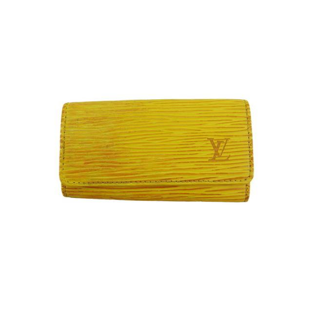 【X'masセール★30%OFF】ルイ・ヴィトン LOUIS VUITTON キーケース イエロー　パープル　ゴールド レディース 中古