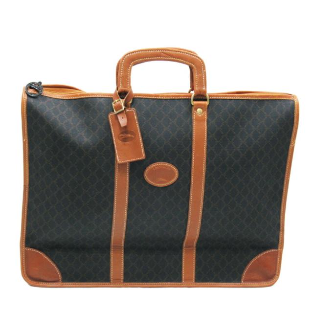 【X'masセール★30%OFF】ロンシャン Longchamp ビジネスバッグホースマーク ブラック ブラウン ゴールド レディース 中古