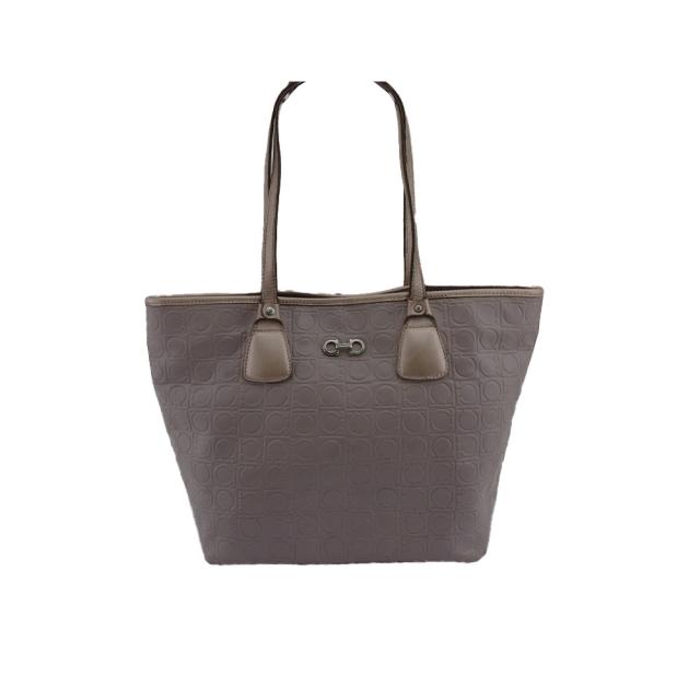 【X'masセール★30%OFF】サルヴァトーレフェラガモ Salvatore Ferragamo トートバッグガンチーニ ピンク レディース 中古