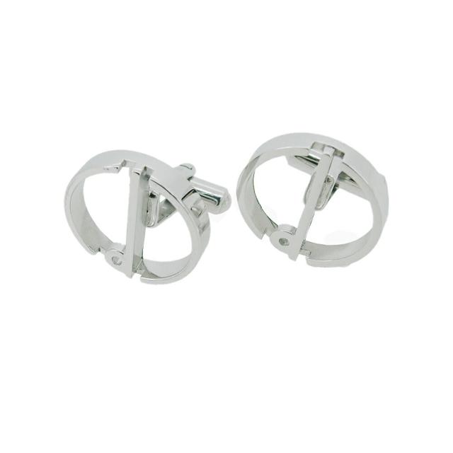 【X'masセール★30%OFF】ダンヒル Dunhill カフスdマーク スウィヴル式 シルバー レディース 中古