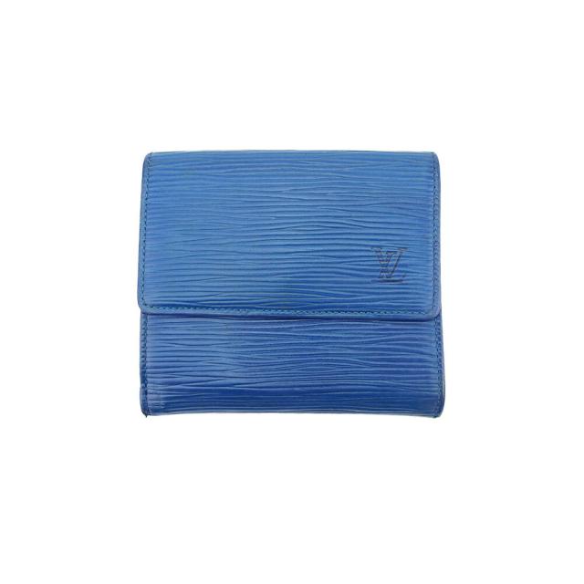 【BIGお買い物ラリー★30%OFFセール中】ルイ・ヴィトン LOUIS VUITTON 二つ折り財布エピ ポルトモネビエカルトクレディ ブルー レディース 中古