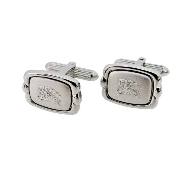 【X'masセール★30%OFF】バーバリー BURBERRY カフス シルバー レディース 中古