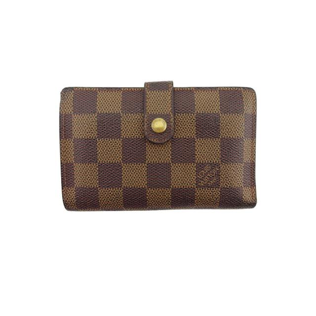 【BIGお買い物ラリー★30%OFFセール中】ルイ・ヴィトン LOUIS VUITTON 二つ折り財布ダミエ ポルトフォイユ・フロリン ブラウン　ベージュ レディース 中古