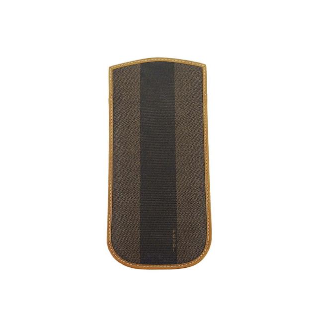 【BIGお買い物ラリー★30%OFFセール中】フェンディ FENDI メガネケースペカン ブラック ベージュ レディース 中古