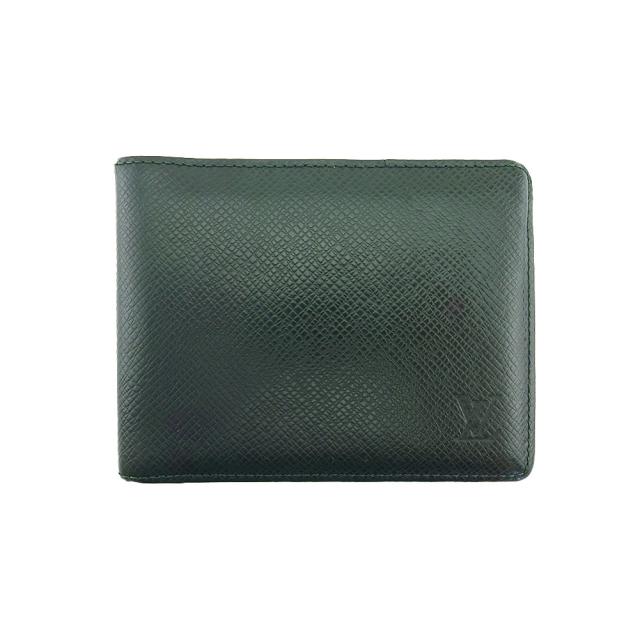 【BIGお買い物ラリー★30%OFFセール中】ルイ・ヴィトン LOUIS VUITTON 札入れタイガ ポルトビエ6カルトクレディ グリーン レディース 中古