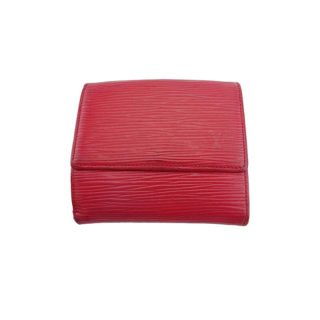 【X'masセール★30%OFF】ルイ・ヴィトン LOUIS VUITTON 二つ折り財布エピ ポルトモネビエカルトクレディ レッド レディース 中古
