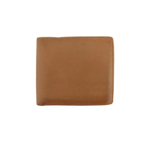 【BIGお買い物ラリー★30%OFFセール中】ブルガリ BVLGARI 二つ折り財布クラシコ ロゴ入り ライトブラウン レディース 中古