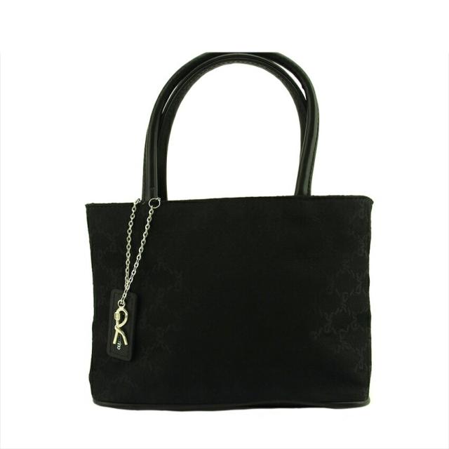 【BIGお買い物ラリー★30%OFFセール中】ロベルタ・ディ・カメリーノ Roberta di Camerino ハンドバッグR柄 ブラック シルバー レディース 中古