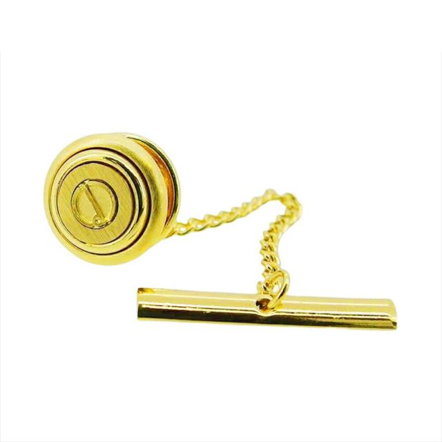 【X'masセール★30%OFF】ダンヒル Dunhill タイピンdマーク タイタック ゴールド レディース 中古