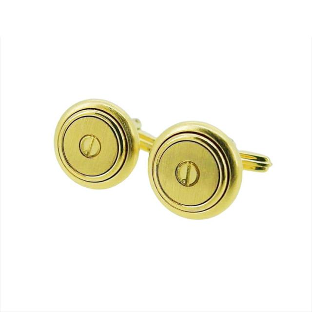 【BIGお買い物ラリー★30%OFFセール中】ダンヒル Dunhill カフスdマーク スウィヴル式 ゴールド レディース 中古