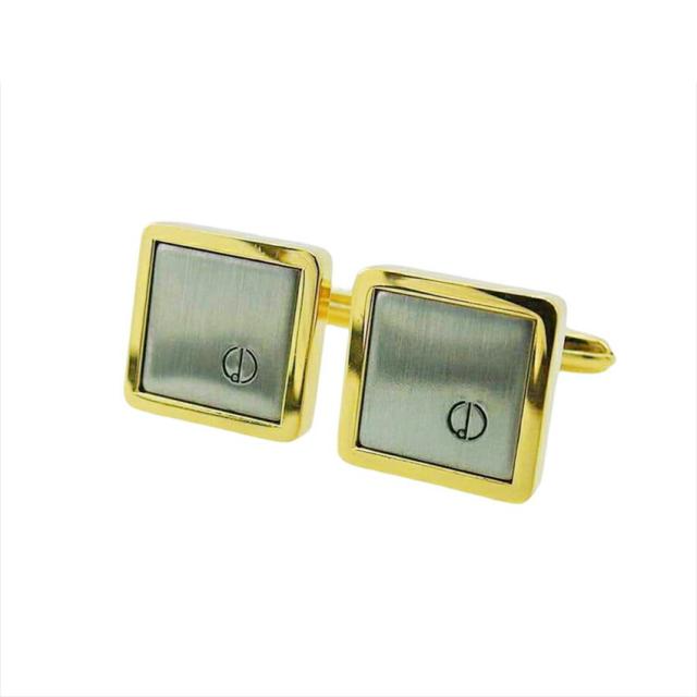 【X'masセール★30%OFF】ダンヒル Dunhill カフスdマーク スウィヴル式 ゴールド シルバー レディース 中古