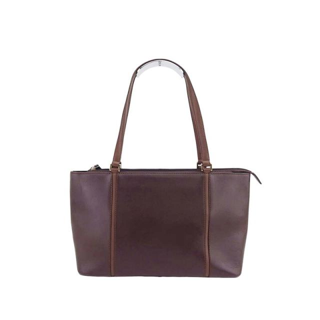 【BIGお買い物ラリー★30%OFFセール中】バーバリー BURBERRY トートバッグロゴ ブラウン ピンク ゴールド レディース 中古