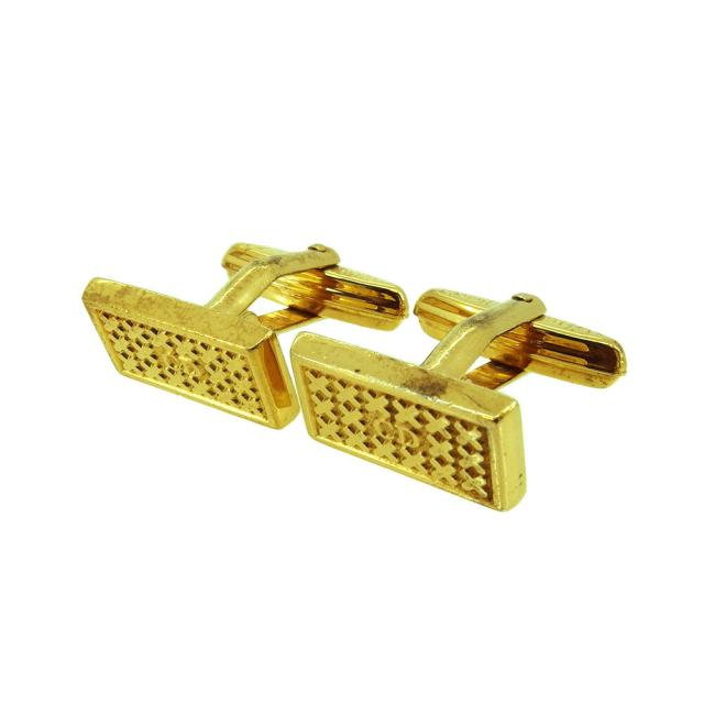 【X'masセール★30%OFF】ディオール Dior カフスCDマーク スウィヴル式 ゴールド レディース 中古