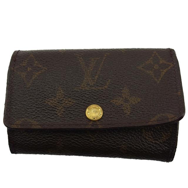 【BIGお買い物ラリー★30%OFFセール中】ルイ・ヴィトン LOUIS VUITTON キーケースモノグラム ミュルティクレ6 ブラウン ベージュ ゴールド レディース 中古