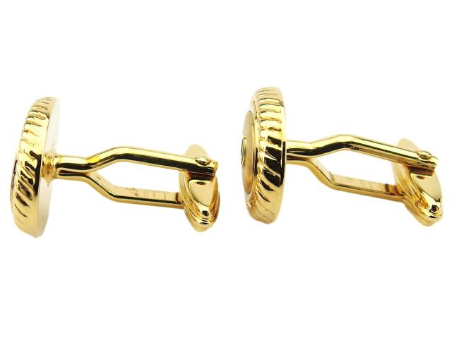 ダンヒル Dunhill カフスdマーク スウィヴル式 ゴールド レディース 中古