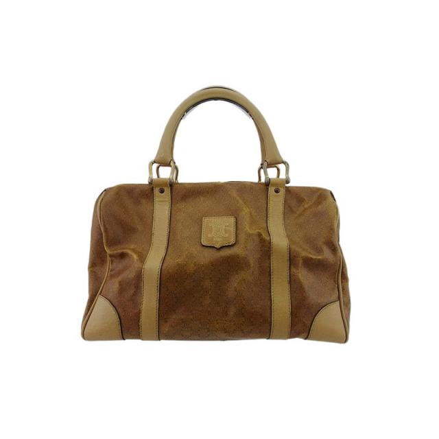 【BIGお買い物ラリー★30%OFFセール中】セリーヌ CELINE ハンドバッグマカダム ベージュ ブラウン レディース 中古