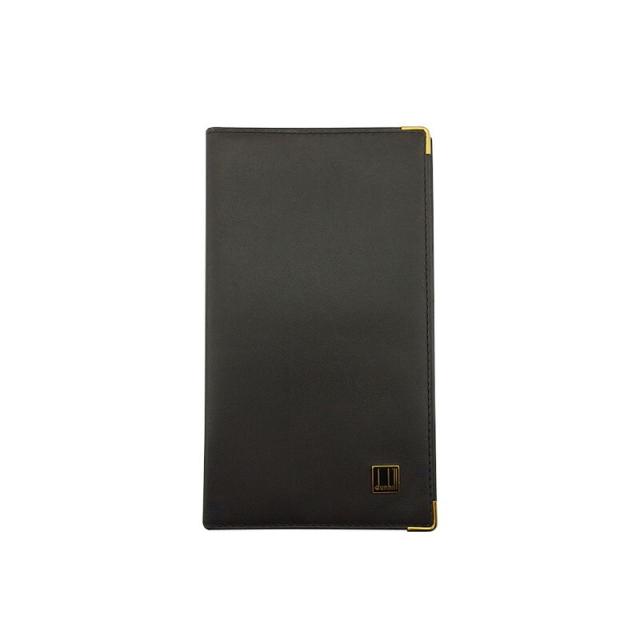 【BIGお買い物ラリー★30%OFFセール中】ダンヒル Dunhill 札入れロゴプレート 角プレート グレー 灰色 ゴールド ブラック レディース 中古