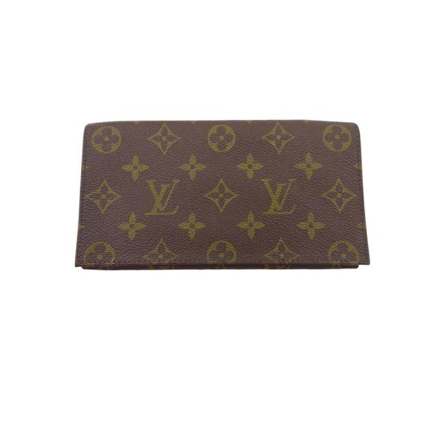 【BIGお買い物ラリー★30%OFFセール中】ルイ・ヴィトン LOUIS VUITTON 札入れモノグラム ブラウン ベージュ レディース 中古