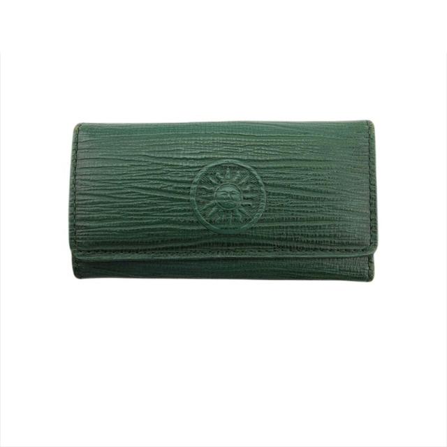 【BIGお買い物ラリー★30%OFFセール中】ヴェルサーチ VERSACE キーケースサンバースト グリーン レディース 中古