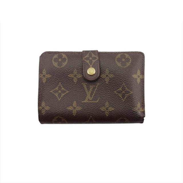 【X'masセール★30%OFF】ルイ・ヴィトン LOUIS VUITTON 二つ折り財布モノグラム ポルトモネビエヴィエノワ ブラウン レディース 中古