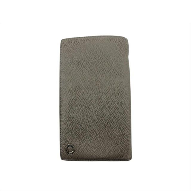 【BIGお買い物ラリー★30%OFFセール中】ブルガリ BVLGARI 二つ折り財布ブルガリブルガリ グレー 灰色　ブラック レディース 中古