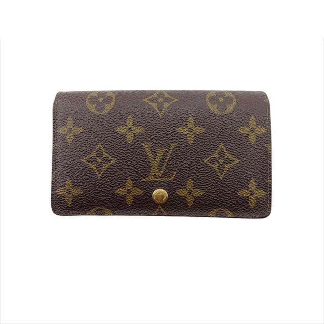 【BIGお買い物ラリー★30%OFFセール中】ルイ・ヴィトン LOUIS VUITTON 長財布モノグラム ポルトフォイユトレゾール ブラウン レディース 中古