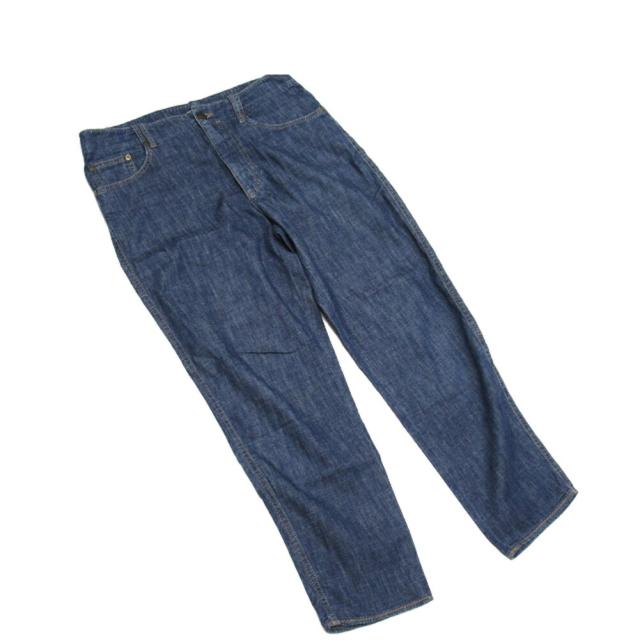 【X'masセール★30%OFF】ミュウミュウ MIUMIU デニムパンツデニム ♯25サイズ テーパード ブルー レディース 中古