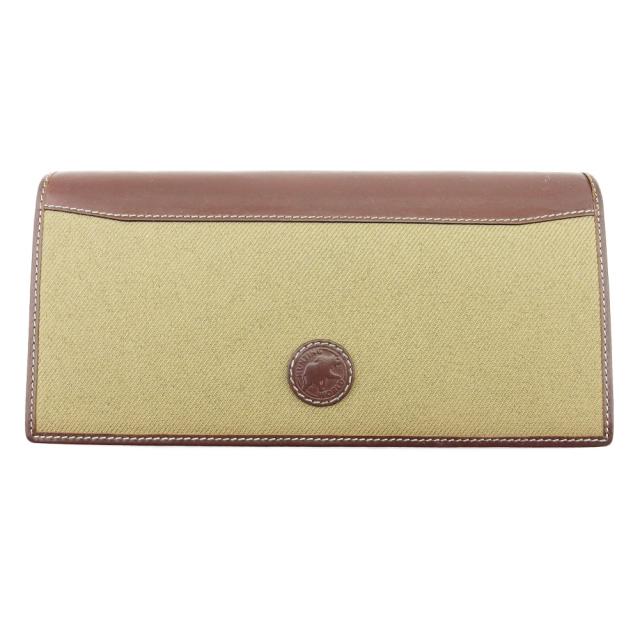 【BIGお買い物ラリー★30%OFFセール中】ハンティングワールド HUNTING WORLD 長財布サファリトゥデイ グリーン ブラウン レディース 中古