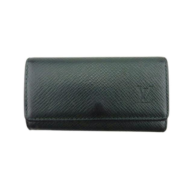【BIGお買い物ラリー★30%OFFセール中】ルイ・ヴィトン LOUIS VUITTON キーケースタイガ ミュルティクレ4 グリーン ゴールド レディース 中古