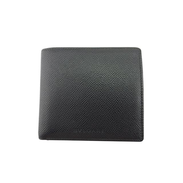 【X'masセール★30%OFF】ブルガリ BVLGARI 二つ折り財布 ブラック レディース 中古